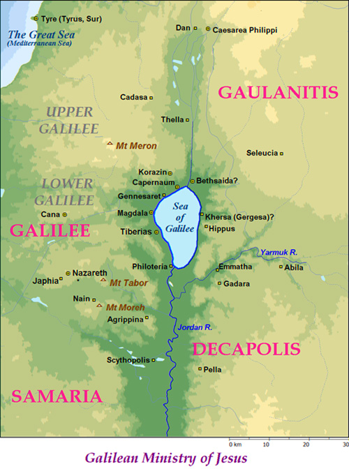 Map - Galilee Map - Galilee